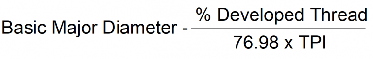 Tap Drill Size Calculator – Unified (UN) – Conventional ...