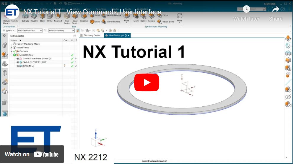 NX Tutorials – EngineeringTechnology.org